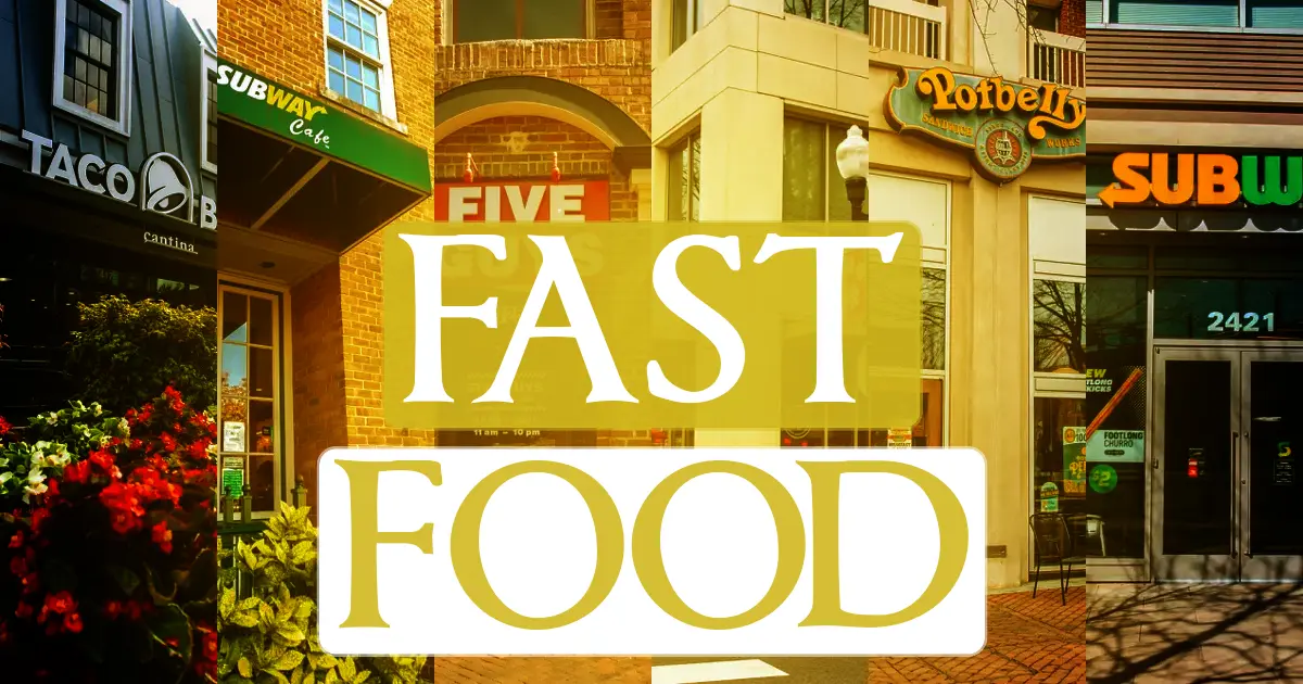 Fast Food in Old Town Alexandria